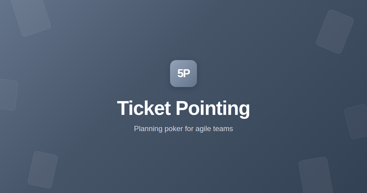 Ticket Pointing - Planning Poker for Agile Teams